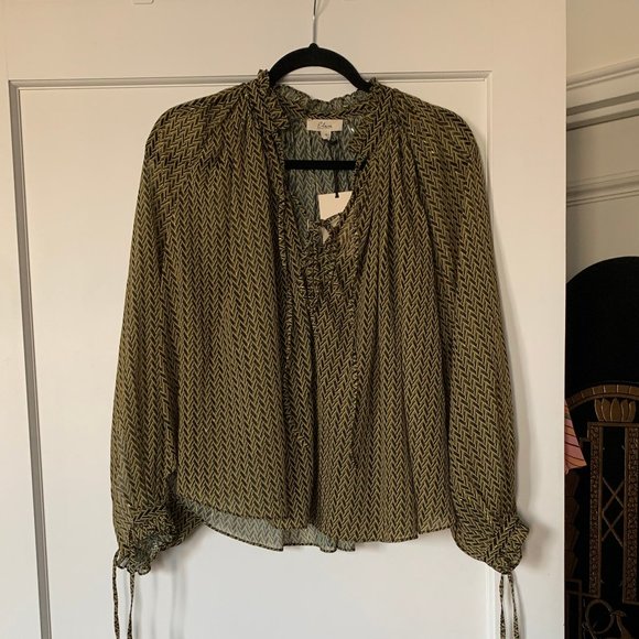 Elan | Tops | Elan Black And Gold Blouse | Poshmark